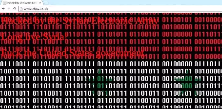 eBay ve PayPal İngiltere web sitesi Suriye Elektronik Ordusu tarafından hacklendi