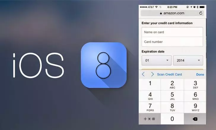 iOS 8 Safari сиздин кредиттик картаңыздын чоо-жайын түзмөк камерасы аркылуу окуй алат