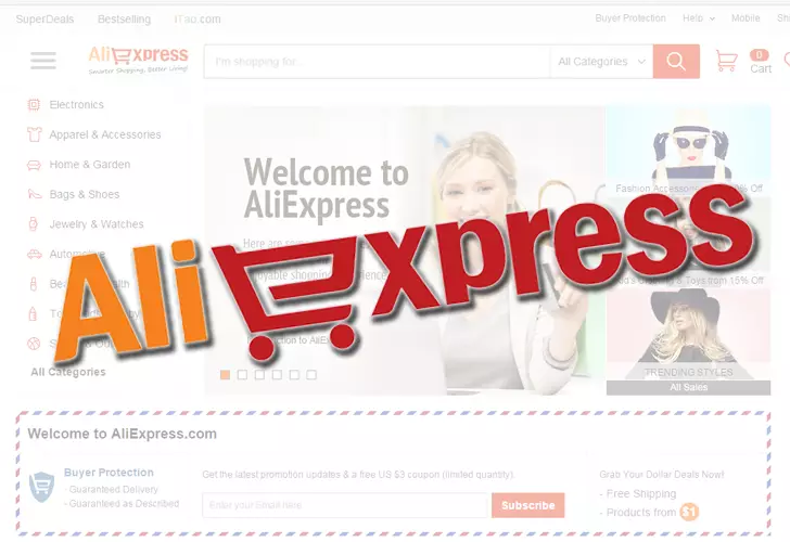 Chyba zabezpečenia webových stránok AliExpress odhaľuje súkromné informácie miliónov používateľov