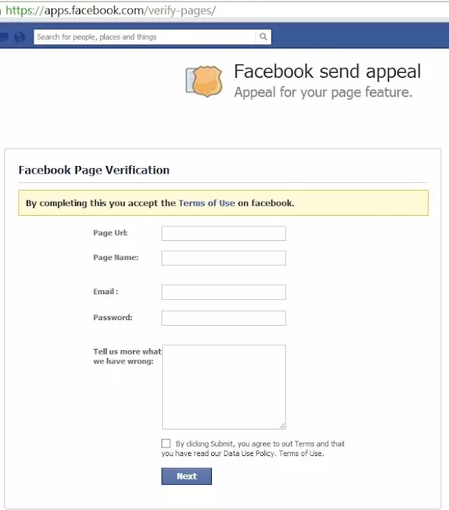 Phishers hijacking Facebook Pages ໂດຍໃຊ້ແອັບຯ 10853_1