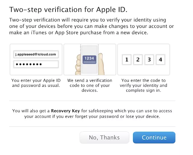 Apple bætir tveggja þátta auðkenningu við iCloud og Apple ID 10907_1