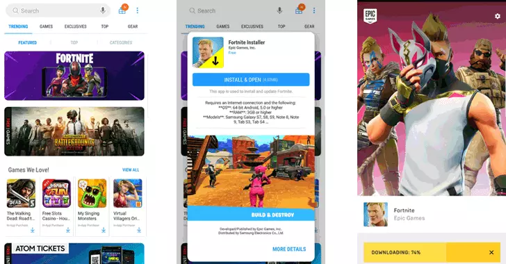 Descărcarea apk a aplicației pentru Android Fortnite