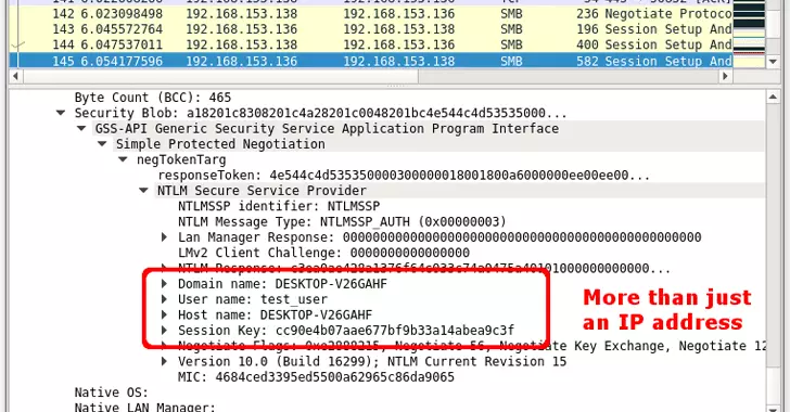 هجوم ترحيل SMB الإصدار 2 من NTLM