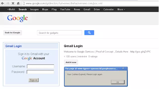 Exploitation de la vulnérabilité XSS persistante de Google pour le phishing 11303_1