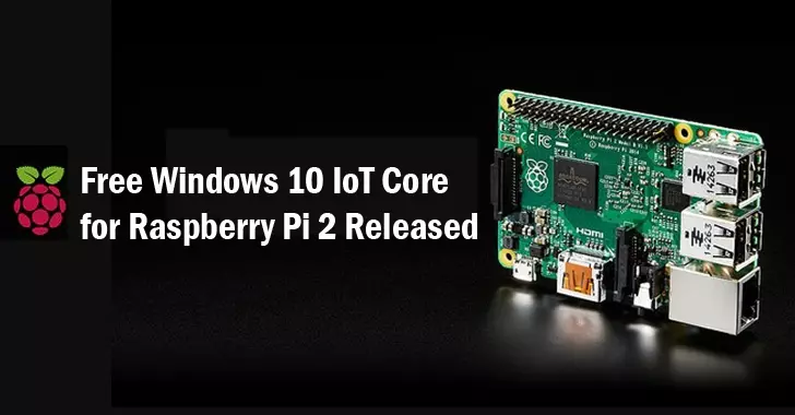 Gratis Windows 10 pikeun Raspberry Pi 2