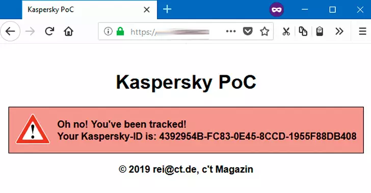 การติดตามออนไลน์ของโปรแกรมป้องกันไวรัส kaspersky