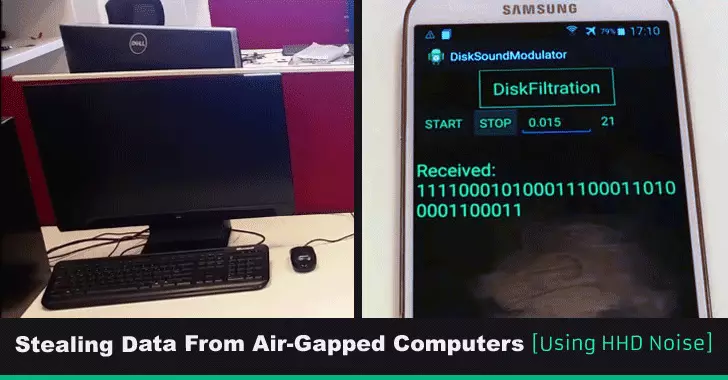hacking de computador air-gapped