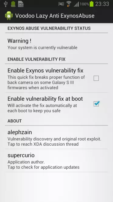 Samsung Exynos kernel exploit muab cov hauv paus tsis muaj flashing 11933_2