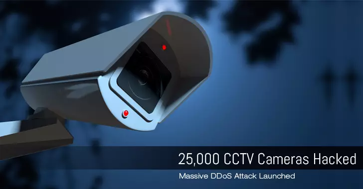 25 000 hackade CCTV-kameror lanserar DDoS Attack