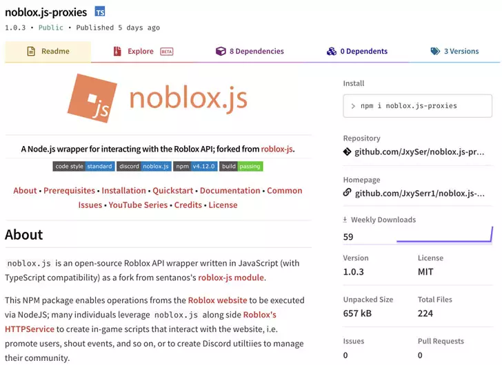 Malaibulale Oyipa a NPM Agwidwa Kukhazikitsa Password Stealer ndi Ransomware 1208_2