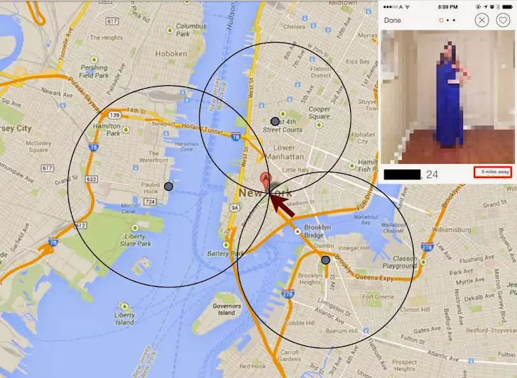 Athari ya kuathiriwa ya programu ya Tinder Online Dating ilifichua Mahali Haswa pa Watumiaji