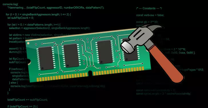 Kugwiritsa Ntchito Kwatsopano kwa JavaScript Tsopano Kutha Kuchita Zowukira za DDR4 Rowhammer