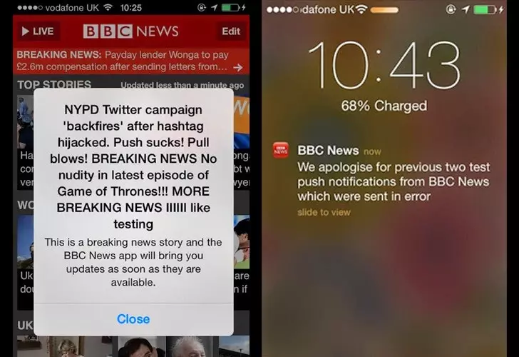 BBC News iOS -sovellusta ei ole hakkeroitu, Breaking News -push-viestit lähetetty virheellisesti