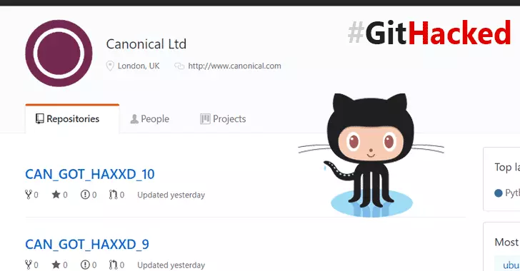 Ubuntu-Maker Canonical's GitHub אַקאַונט איז כאַקט