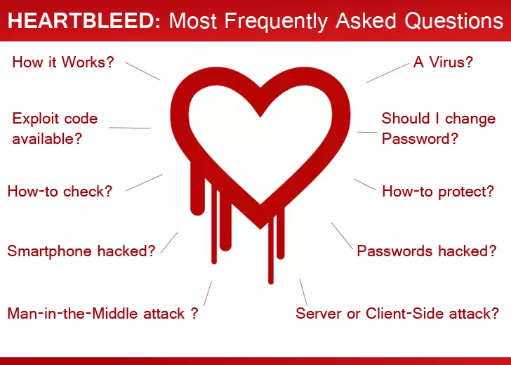 HeartBleed Bug Erklärt - 10 Meeschtens gestallte Froen