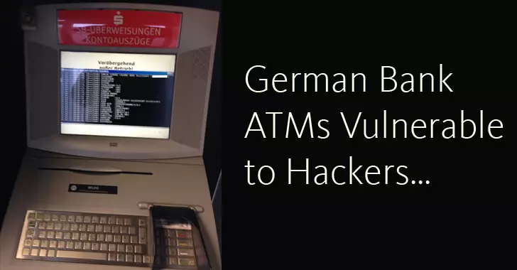 Daim ntawv qhia: German Bank ATMs yooj yim rau Hackers