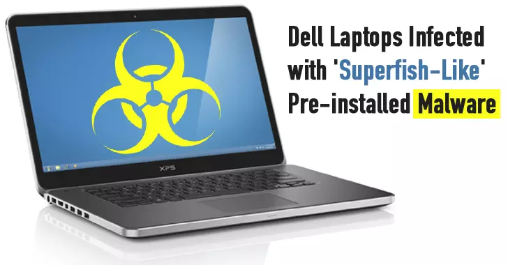 Ang mga Laptop ni Dell Na-impeksyon sa 'Superfish-Like' pre-installed Malware