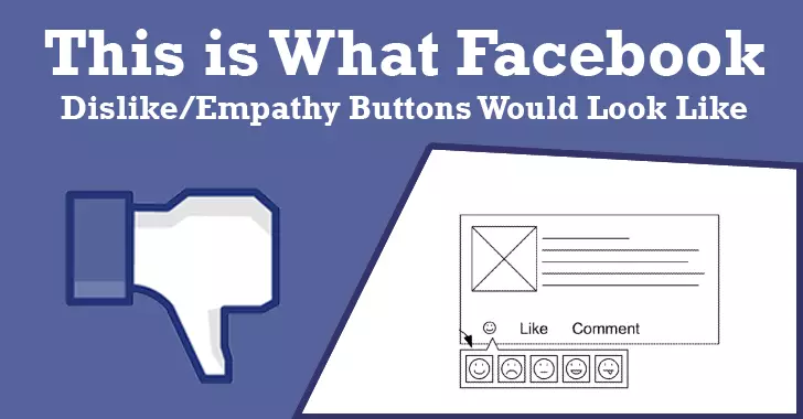 Her er, hvordan Facebook 'Ikke lide eller Empathy Button' ville se ud