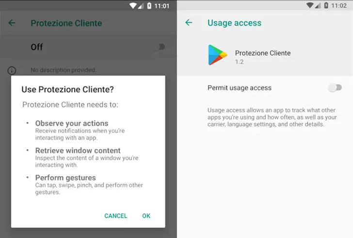 aplicación de malware android