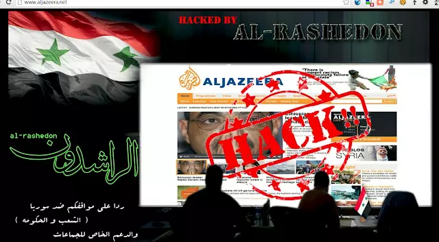 Iwebhusayithi yenethiwekhi ye-Al Jazeera News ingenelwe ngabaduni be-Pro-Assad