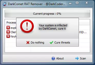 Gipagawas ang DarkComet RAT Remover