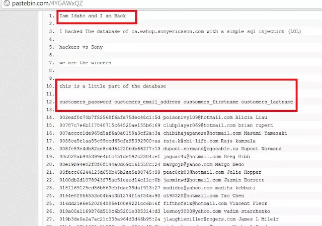 Sony Ericsson Ya Samu Kutse ta Idahc - Hacker na Lebanon 15467_2