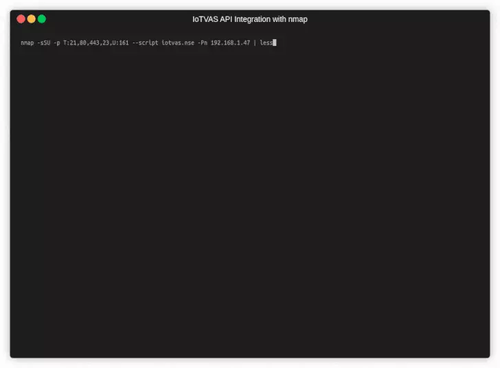 IoTVAS viðbót fyrir NMAP