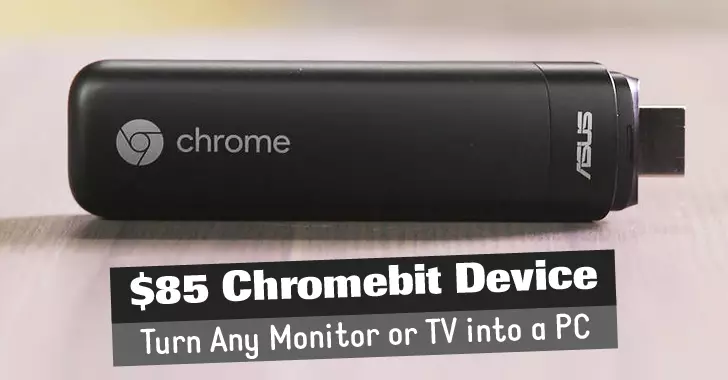 „Google“ už 85 USD kainuojantį „Chromebit“ leidžia bet kurį monitorių ar televizorių paversti kompiuteriu