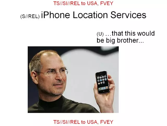 NSA: Steve Jobs සැබෑ ලොකු සහෝදරයා වන අතර iPhone ගැනුම්කරුවන් zombies වේ