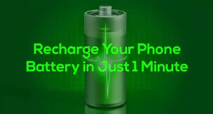 Batterie en aluminium qui charge le SmartPhone en seulement 1 minute