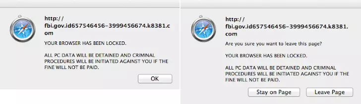 FBI തീം Mac OS X Ransomware Malware $300 പിഴ ആവശ്യപ്പെടുന്നു 16285_3