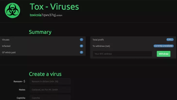 تقدم "Tox" مجموعة أدوات برامج ضارة مجانية لإنشاء برامج الفدية الضارة