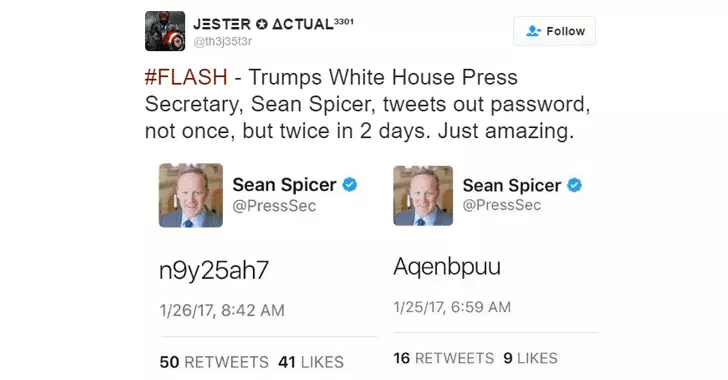 Katibu wa vyombo vya habari Sean Spicer