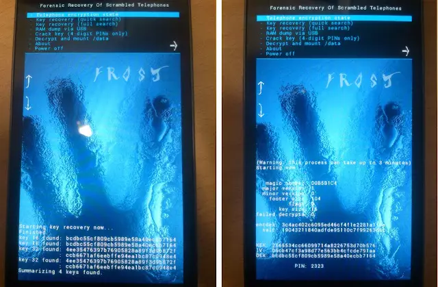 Forskare hämtar kryptografiska nycklar från Frozen Android-telefoner 17660_1