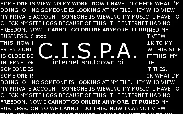 Fuck CISPA - Internete senzurany bes ediň!