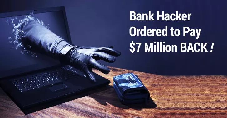 Russisk hacker, der stjal fra banker, der blev pålagt at betale 7 millioner dollars