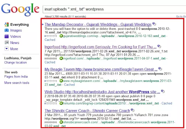 Hacker mahazo WordPress Database Dump miaraka amin'ny Google Query!