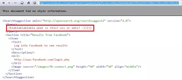 Facebook ntabwo ari Exclusion, XML Vulnerability!