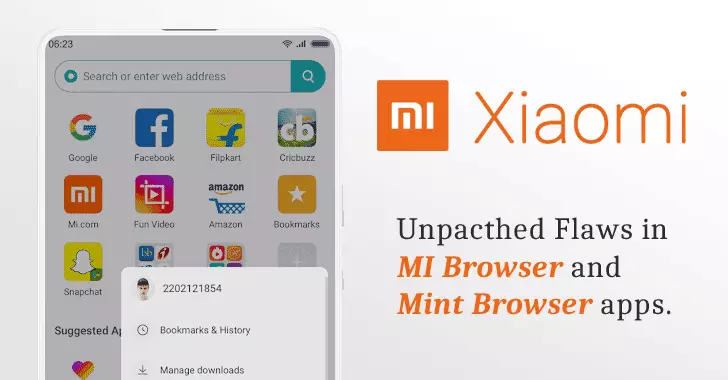 Vulnerabilità del browser Xiaomi