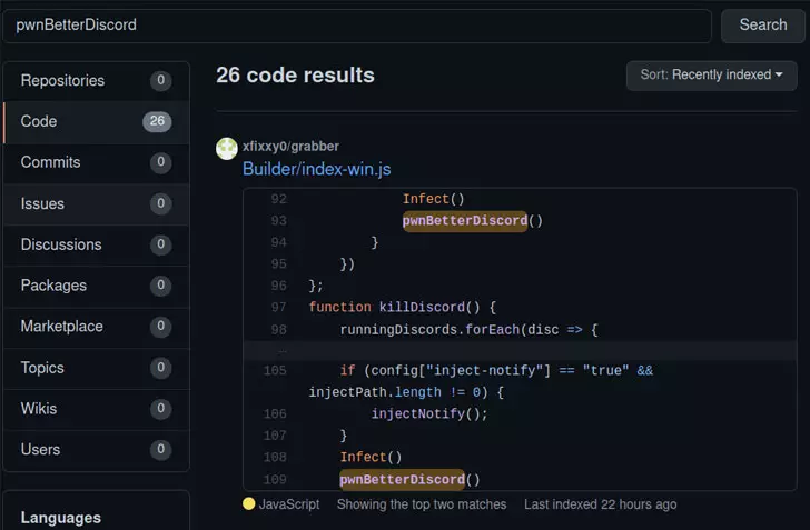 Over et dusin ondsinnede NPM-pakker fanget i å kapre Discord-servere 3138_2