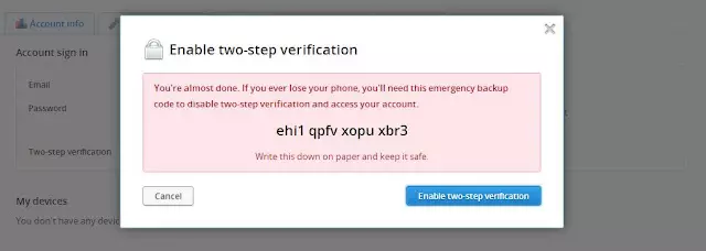 Hackând contul DropBox, Vulnerability permite hackerului să ocolească autentificarea cu doi factori 3820_2