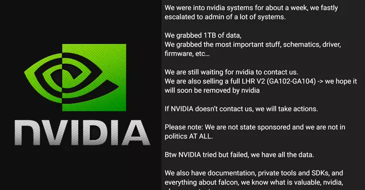 Hackers Uas Ua Rau NVIDIA's Network Leak DLSS Source Code Online