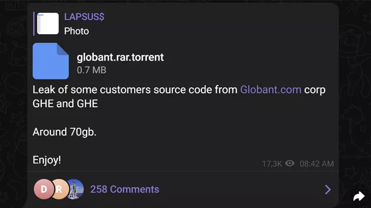 IT Firm Globant bestätegt Verstouss no LAPSUS $ Leck 70GB vun Daten 567_2