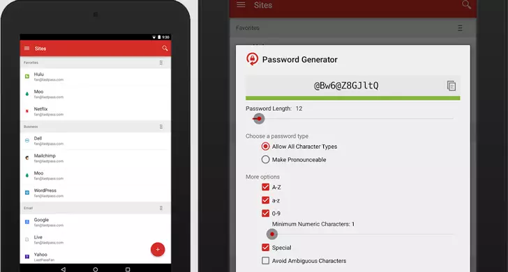 Administrador de contraseñas LastPass Premium