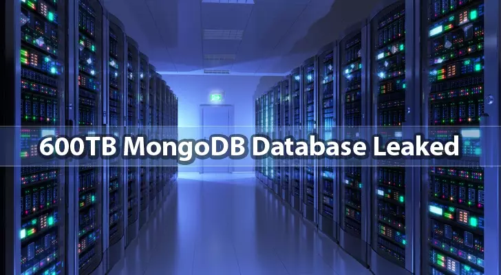 600TB MongoDB Datu-basea Interneten 