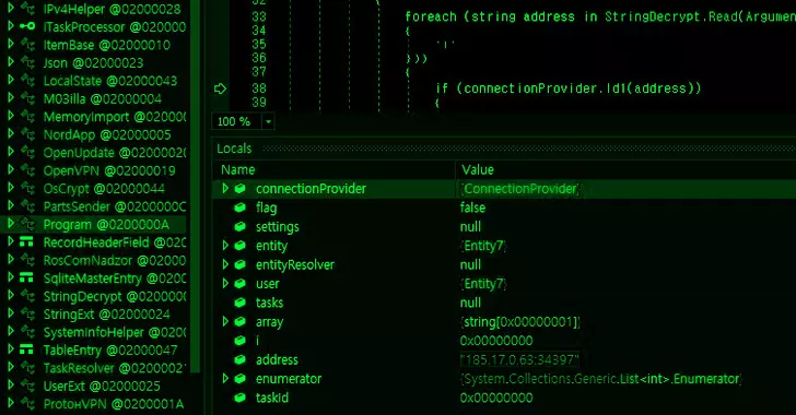 Crypto Miners que utilitzen Tox P2P Messenger com a servidor d'ordres i control