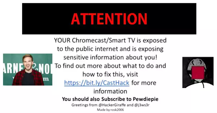 google chromecast hack pewdiepie