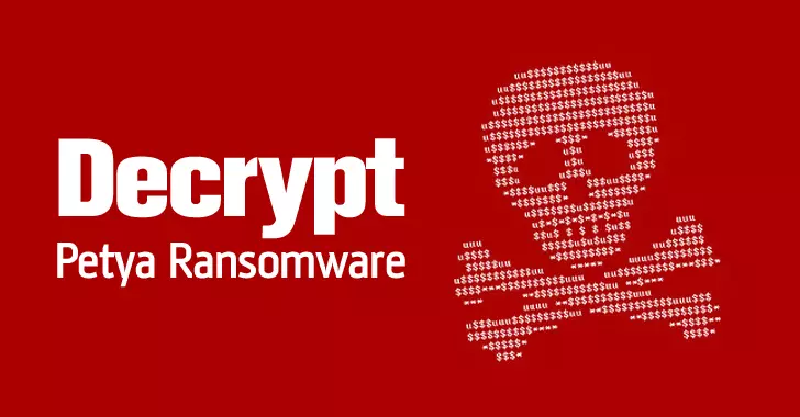 decrypt-petya-Ransomware-ટૂલ