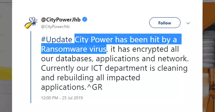 Cyber kolu fa agbara outage